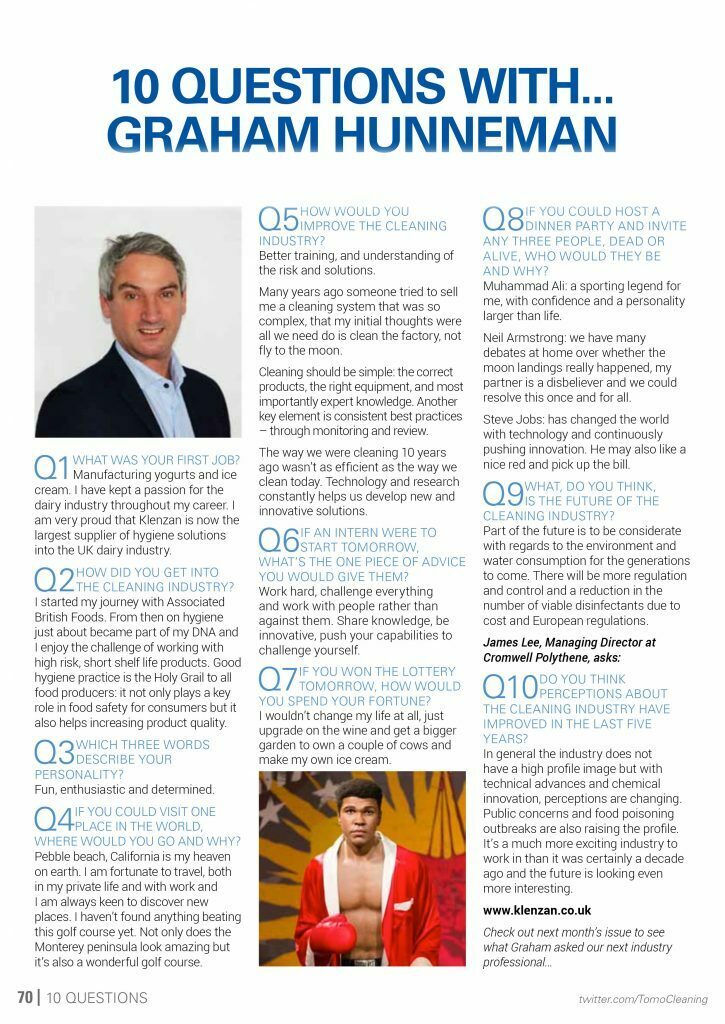 10 Questions with Graham Hunneman | Christeyns